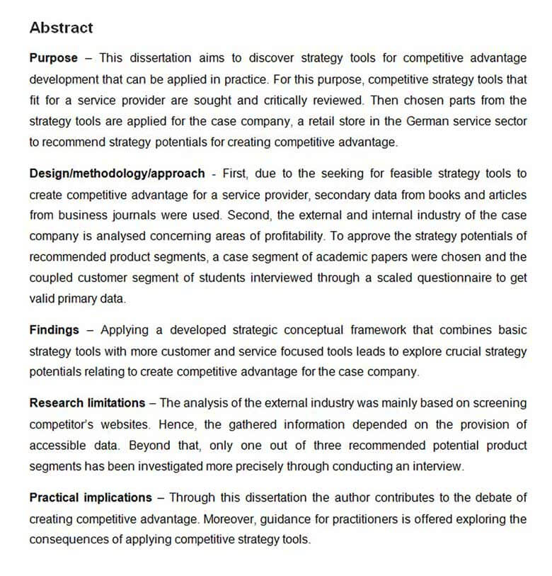 How To Write An Abstract